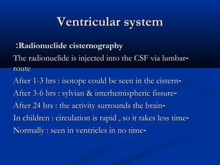 Radiological anatomy & Techniques of the Ventricular system | PPT
