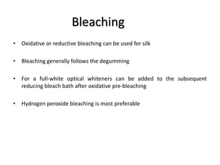 Wool and silk scouring | PPTX