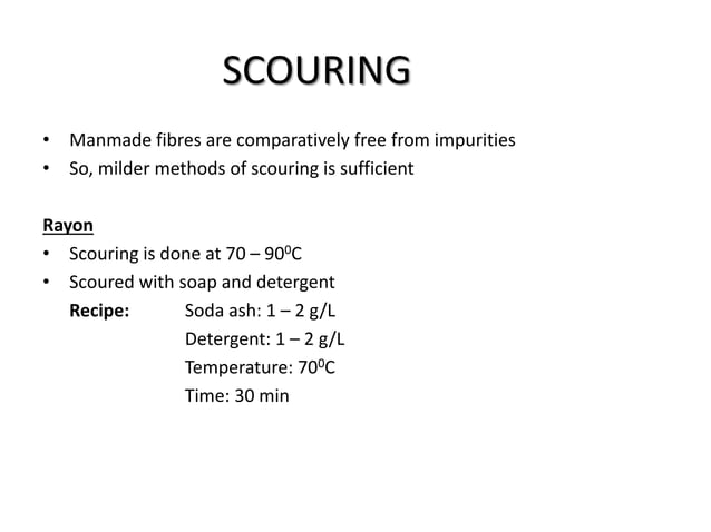 Wool and silk scouring | PPTX