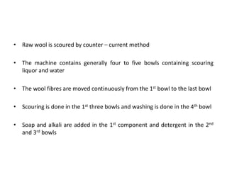 Wool and silk scouring | PPTX