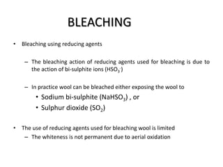 Wool and silk scouring | PPTX