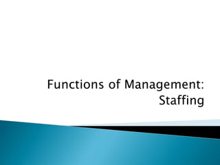 Staffing | PPTX
