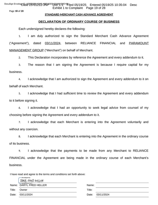 Daryl Heller 5-19-25 Heller v. Reliance Financial.pdf