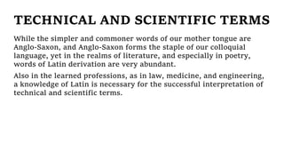 LATIN - LATIN AND ENGLISH | PPTX | Books and Literature