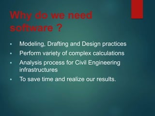 civil engineering software | PPTX