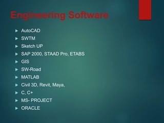 civil engineering software | PPTX