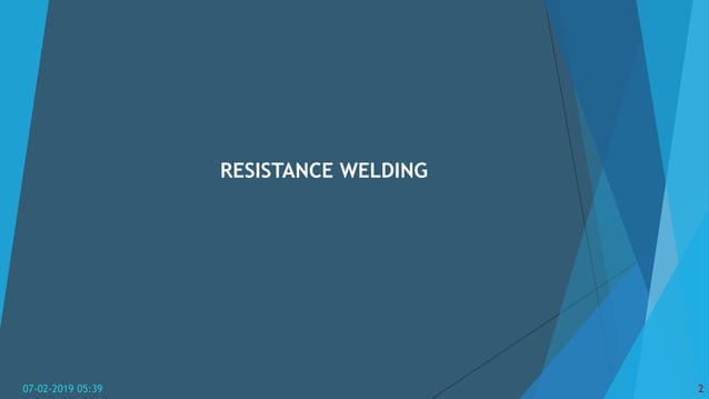 Resistance welding | PPTX | Physics | Science