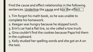 Cause and Effect lesson | PPTX