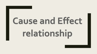 Cause and Effect lesson | PPTX
