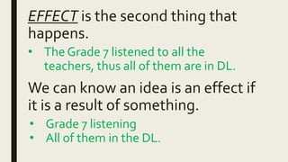 Cause and Effect lesson | PPTX