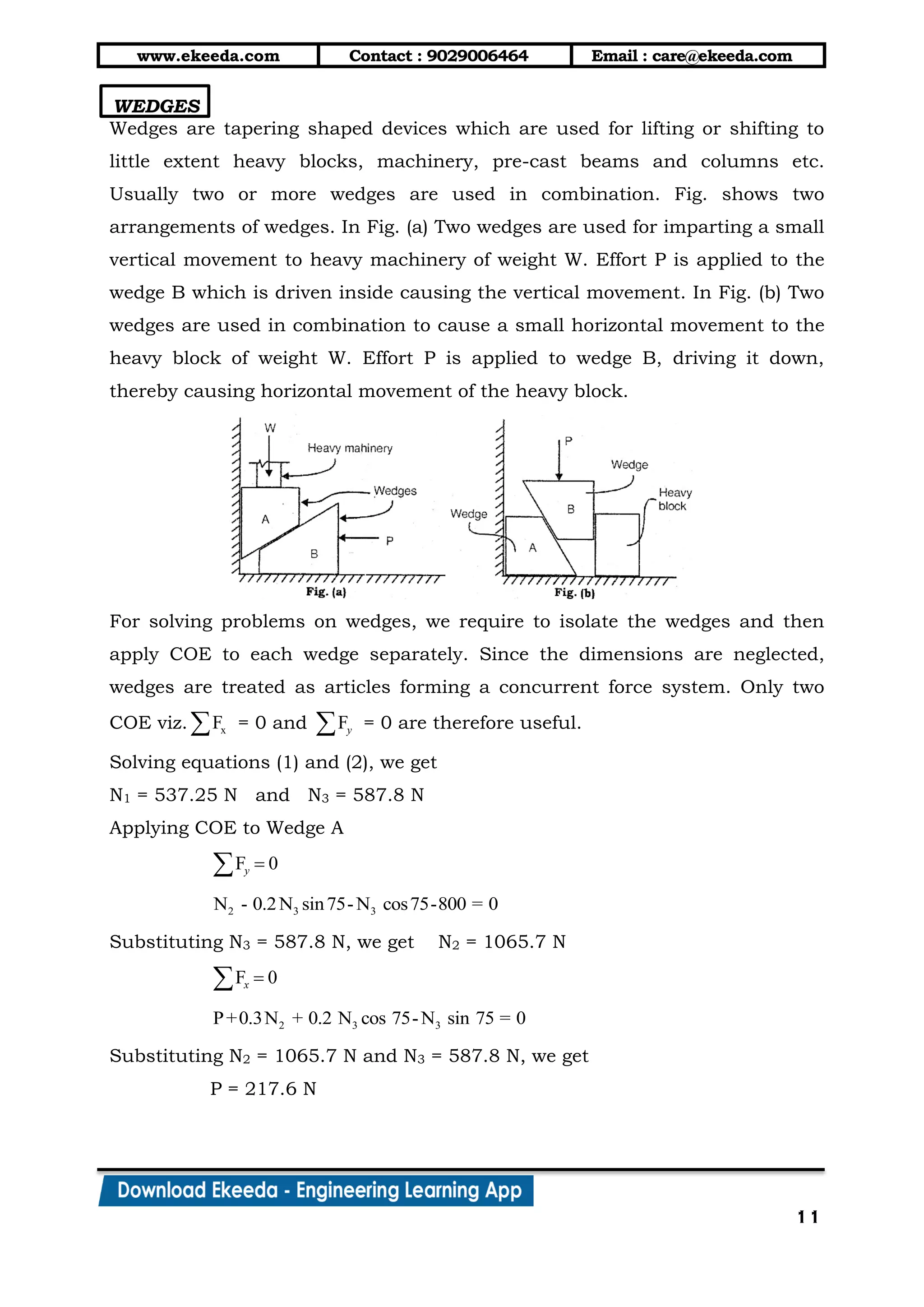 Engineering Mechanics 1st Year | PDF