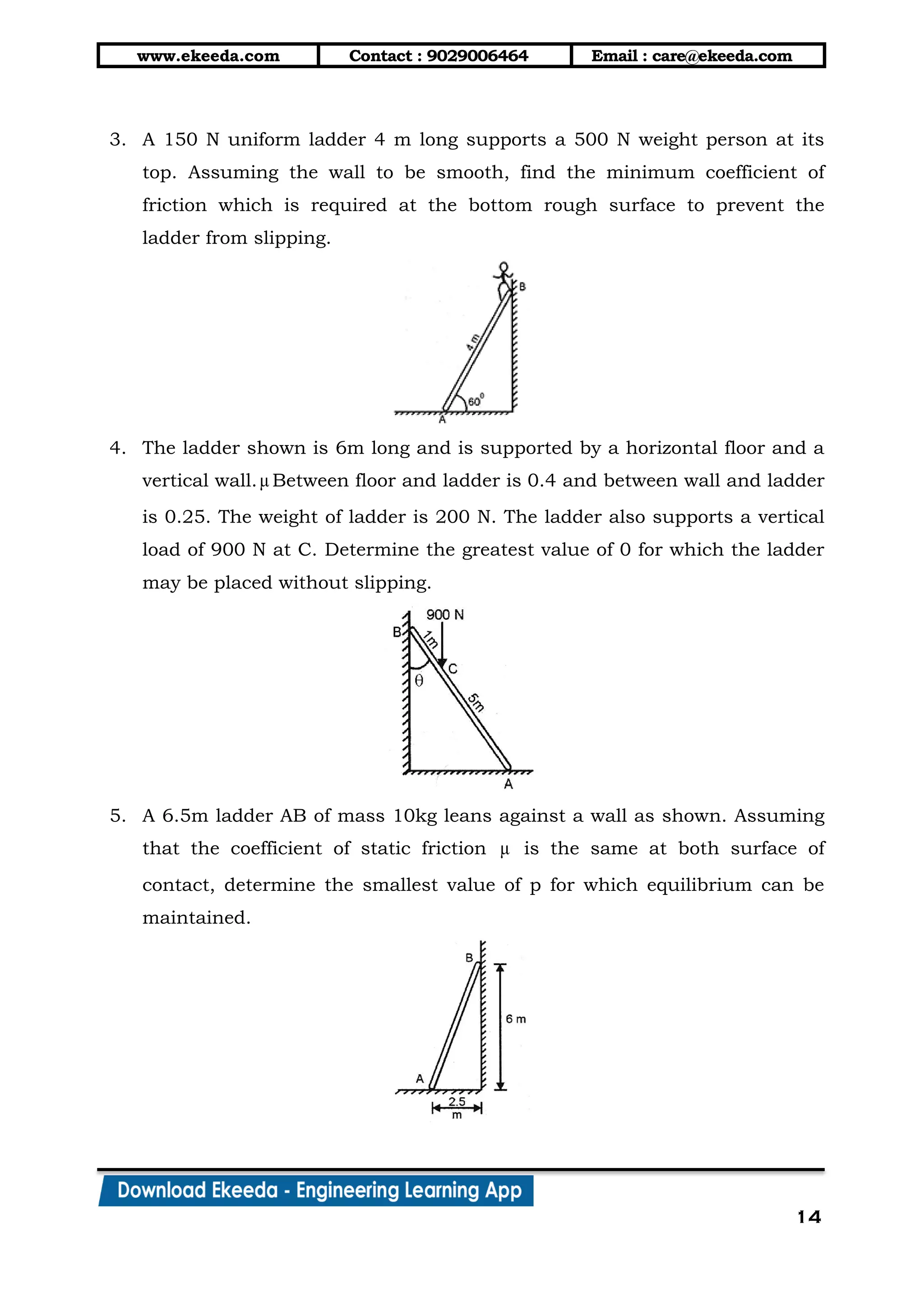 Engineering Mechanics 1st Year | PDF