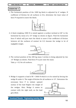 Engineering Mechanics 1st Year | PDF