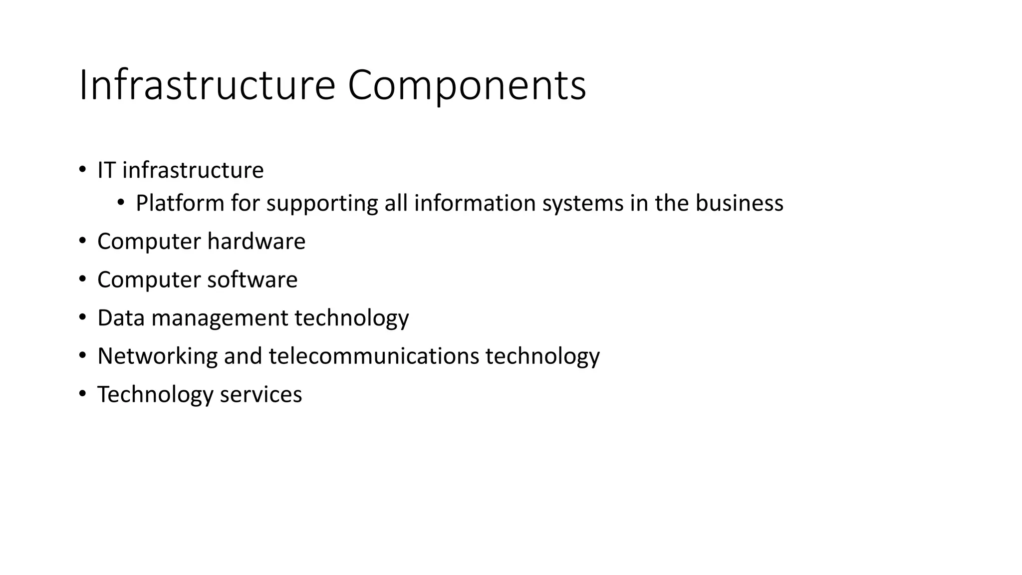 IT Infrastructure and Emerging Technologies | PPTX