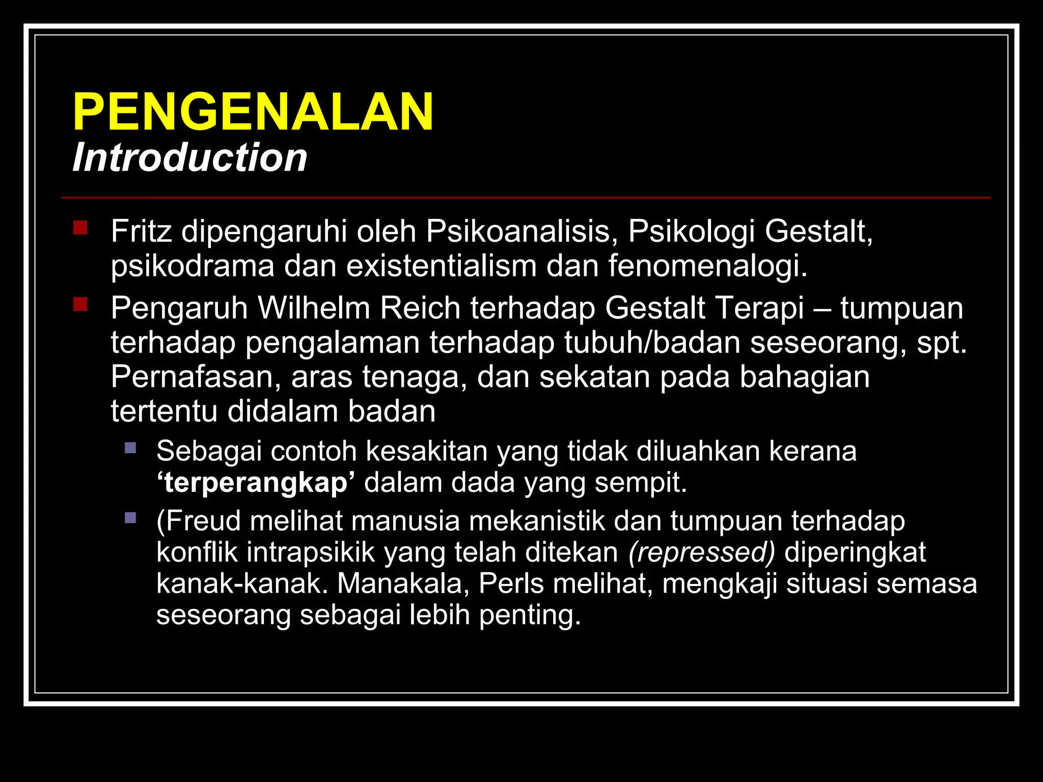 teori gestalt therapy | PPT