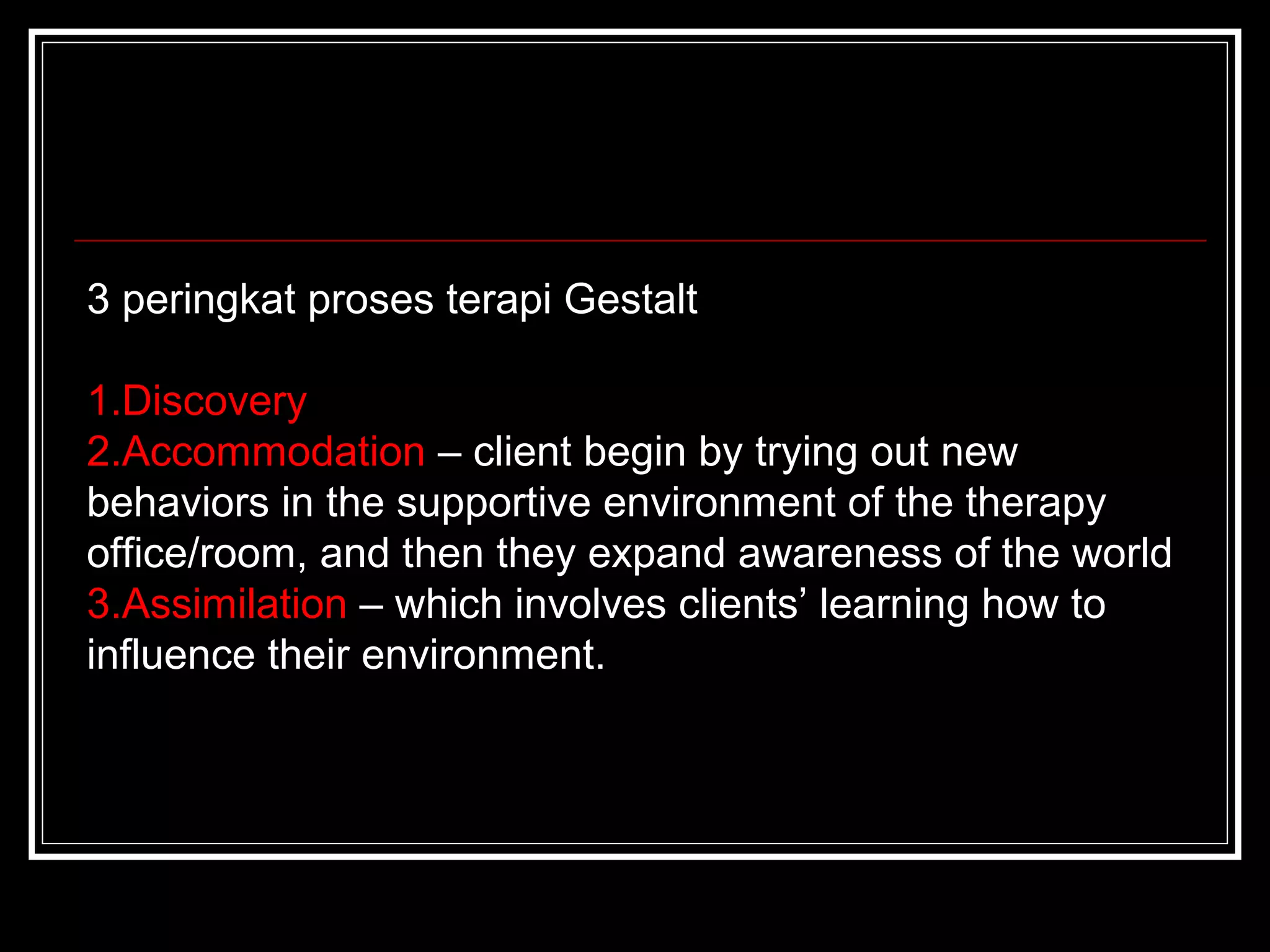 teori gestalt therapy | PPT