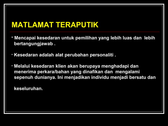 teori gestalt therapy | PPT