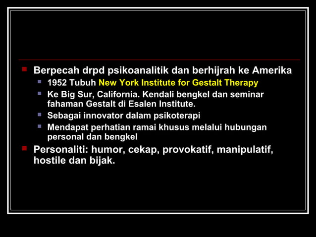 teori gestalt therapy | PPT