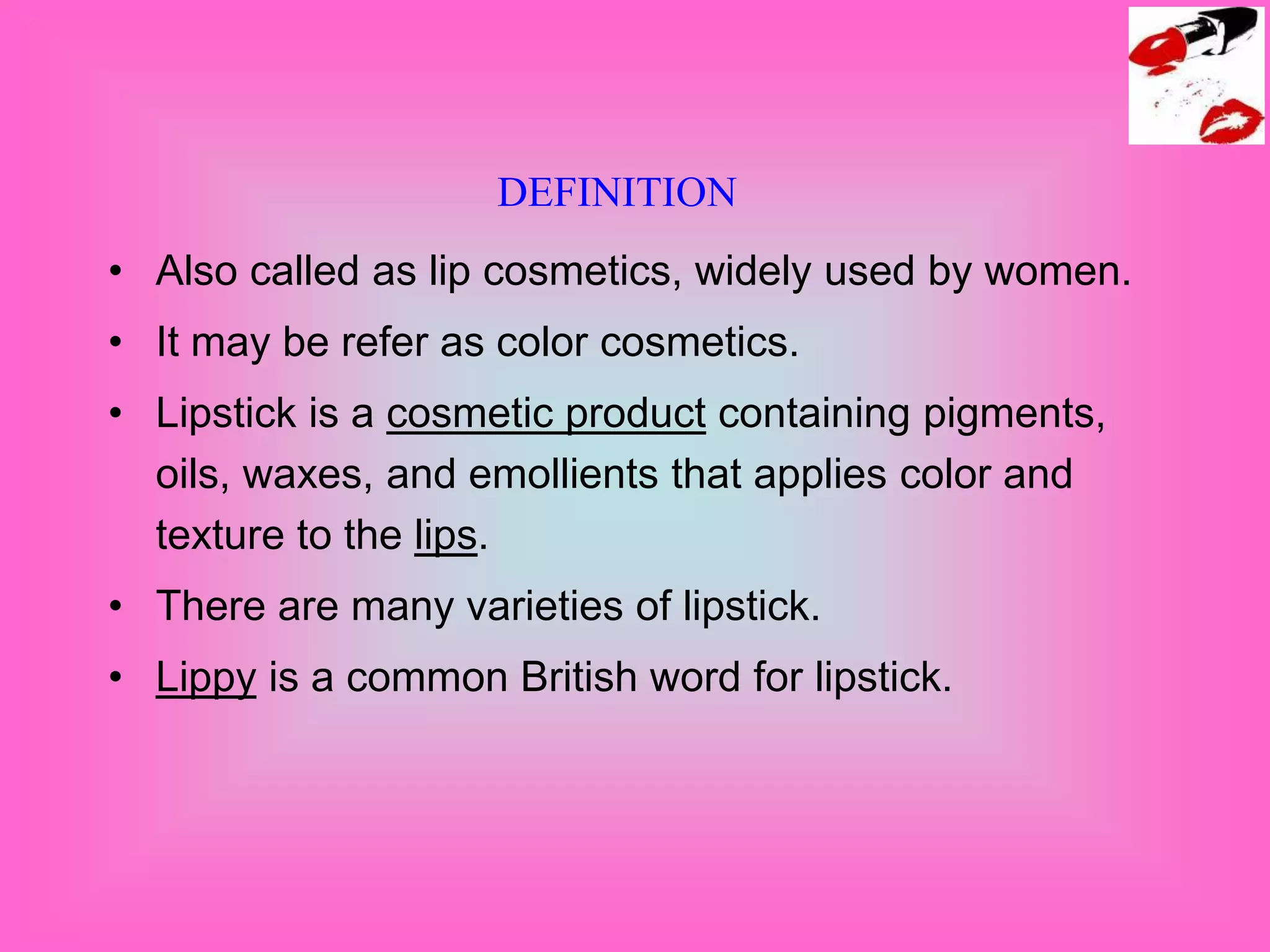 Lipstick | PDF