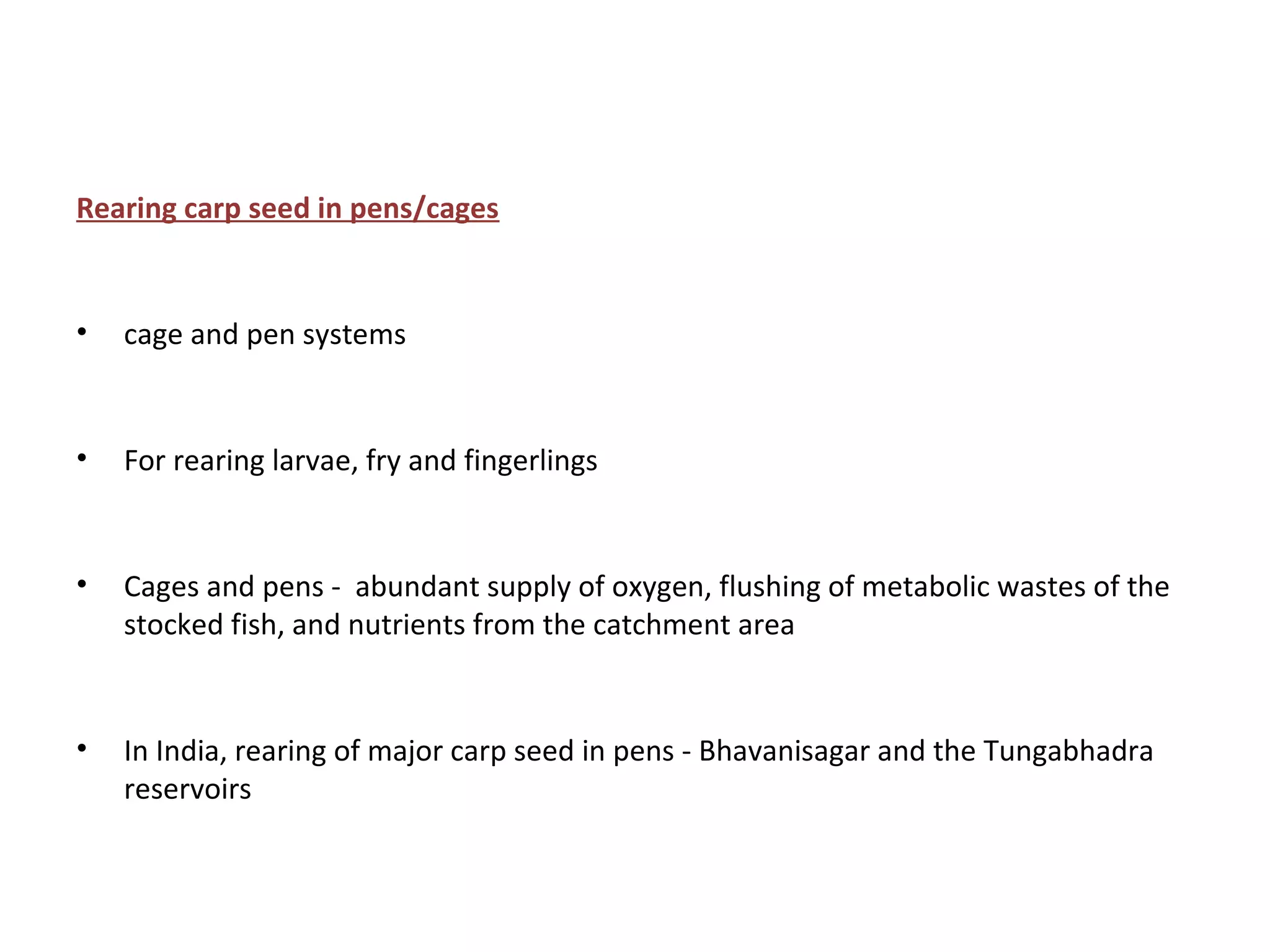 5.2 fish spawn rearing in rearing ponds | PPT