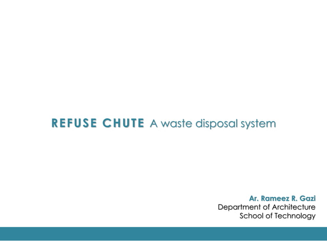 Refuse Chute | PDF | Indoor Environmental Quality | Home & Garden