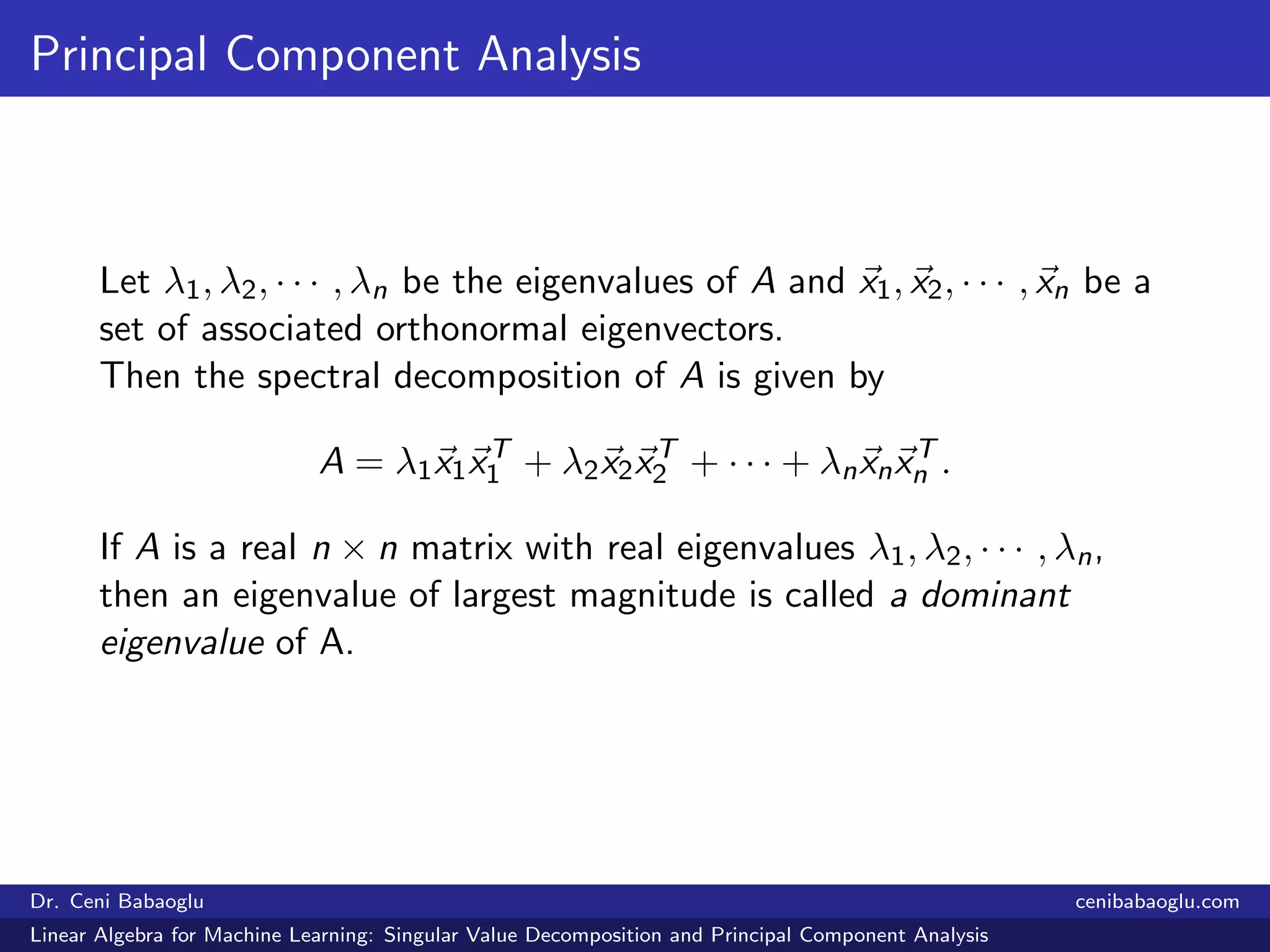 5. Linear Algebra for Machine Learning: Singular Value Decomposition and Principal Component ...