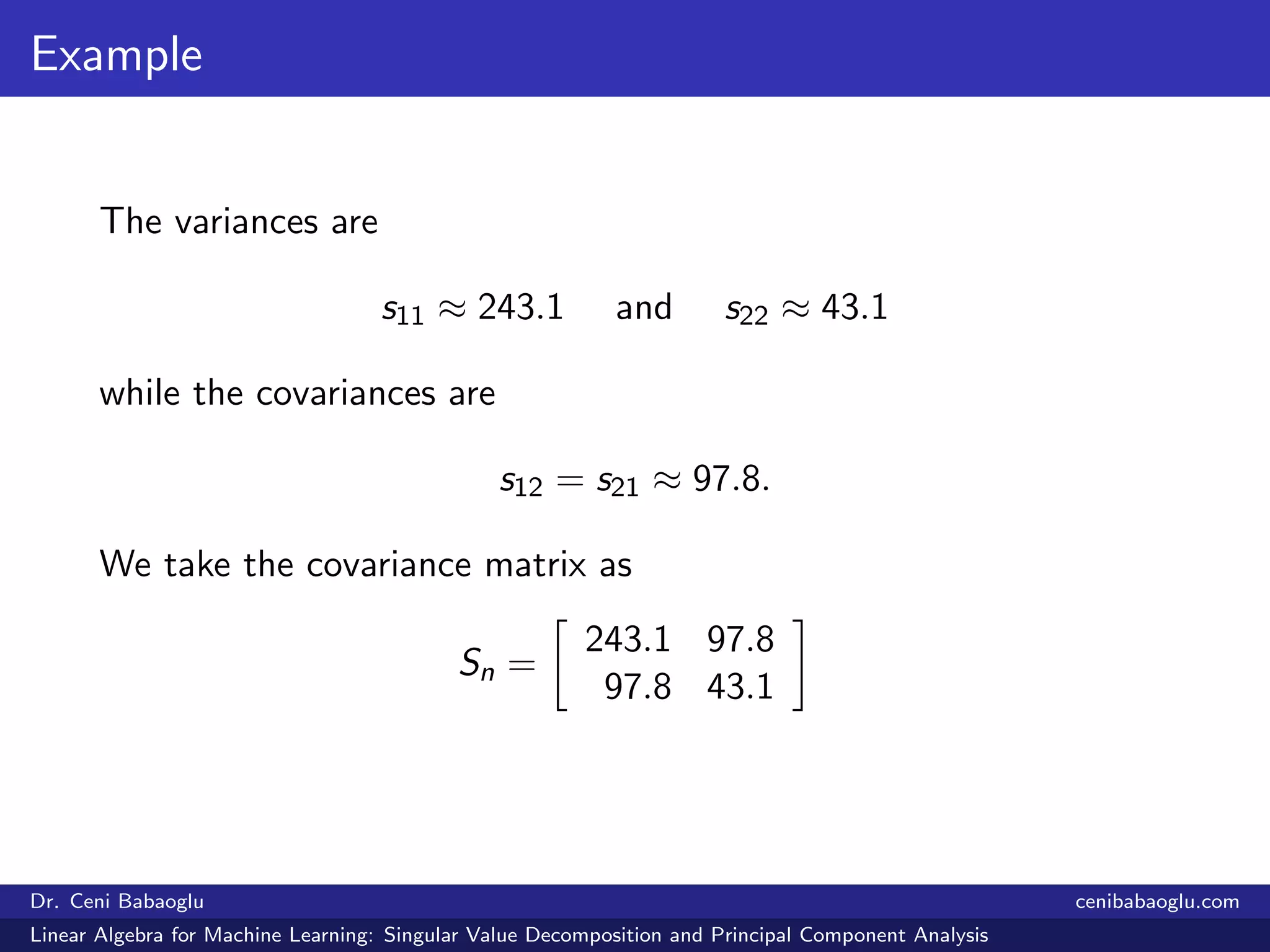 5. Linear Algebra for Machine Learning: Singular Value Decomposition and Principal Component ...
