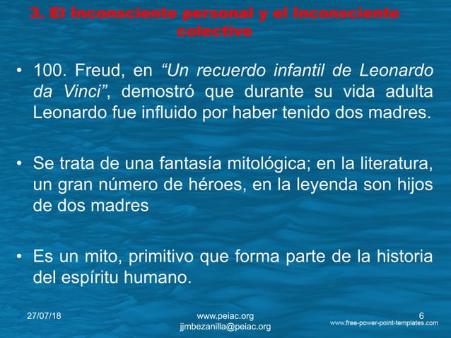 5. el inconsciente personal y el inconsciente colectivo cg jung | PPT