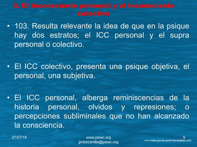5. el inconsciente personal y el inconsciente colectivo cg jung | PPT