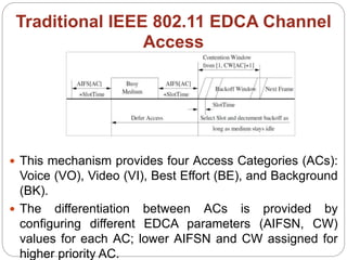 QoS Categories Activeness-Aware Adaptive EDCA Algorithm for Dense IoT Networks | PPTX