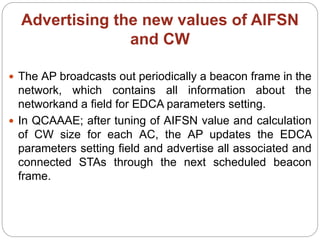QoS Categories Activeness-Aware Adaptive EDCA Algorithm for Dense IoT Networks | PPTX