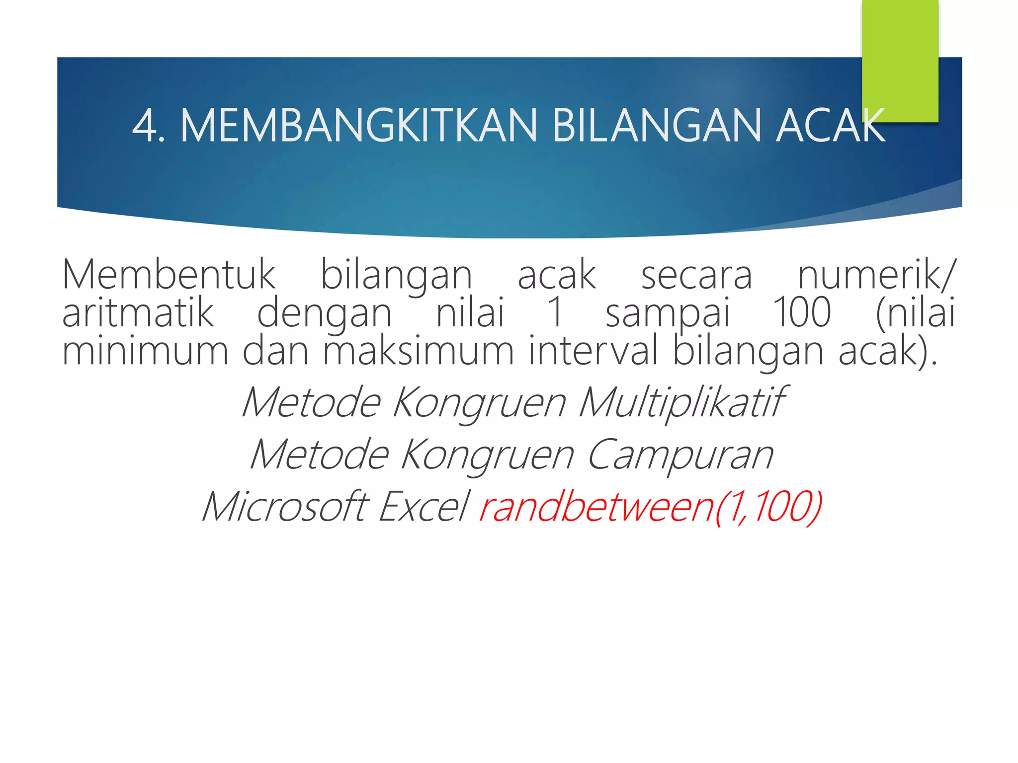 Sistem Penunjang Keputusan [Simulasi Monte Carlo] | PPTX