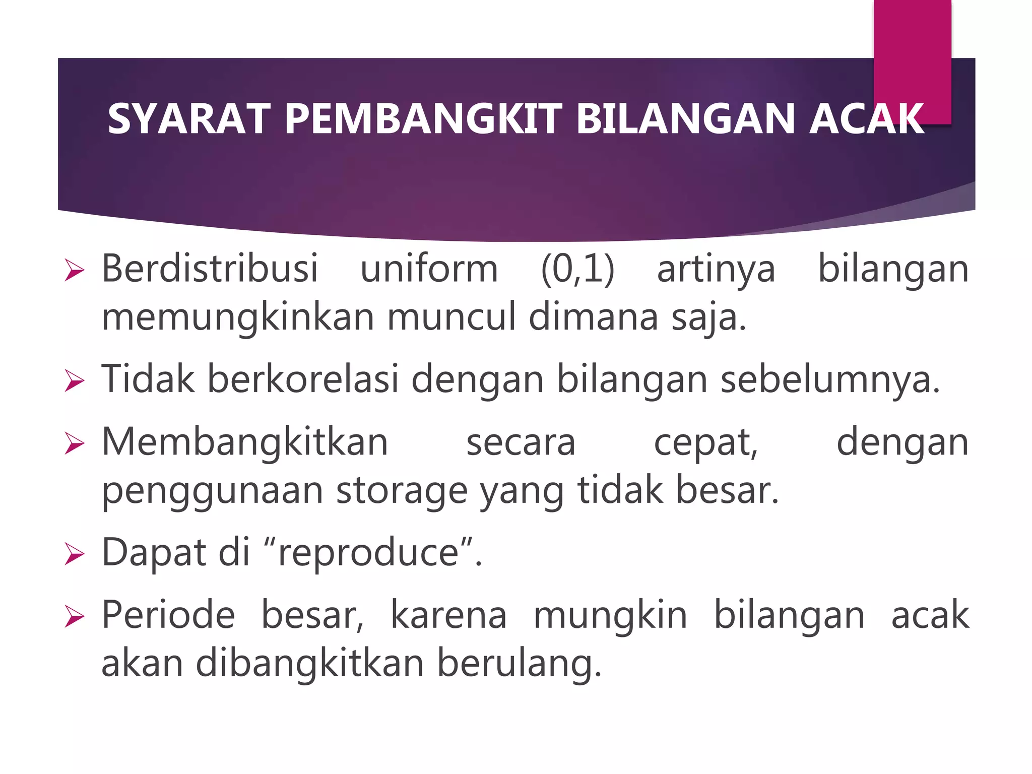 Sistem Penunjang Keputusan [Simulasi Monte Carlo] | PPTX