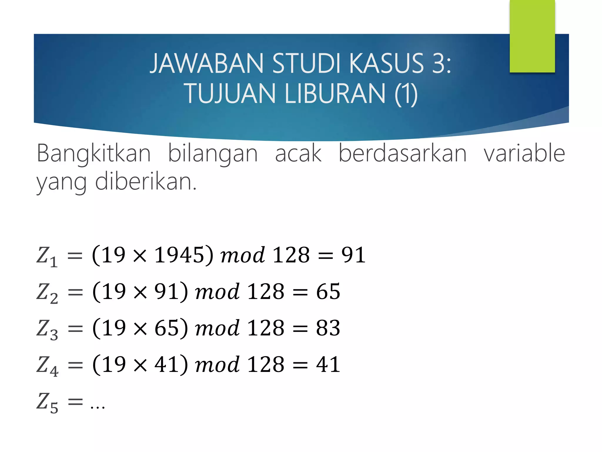 Sistem Penunjang Keputusan [Simulasi Monte Carlo] | PPTX