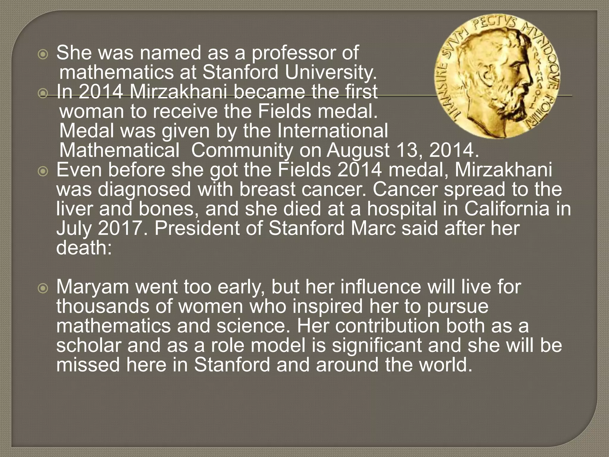 5. maryam mirzakhani | PPTX