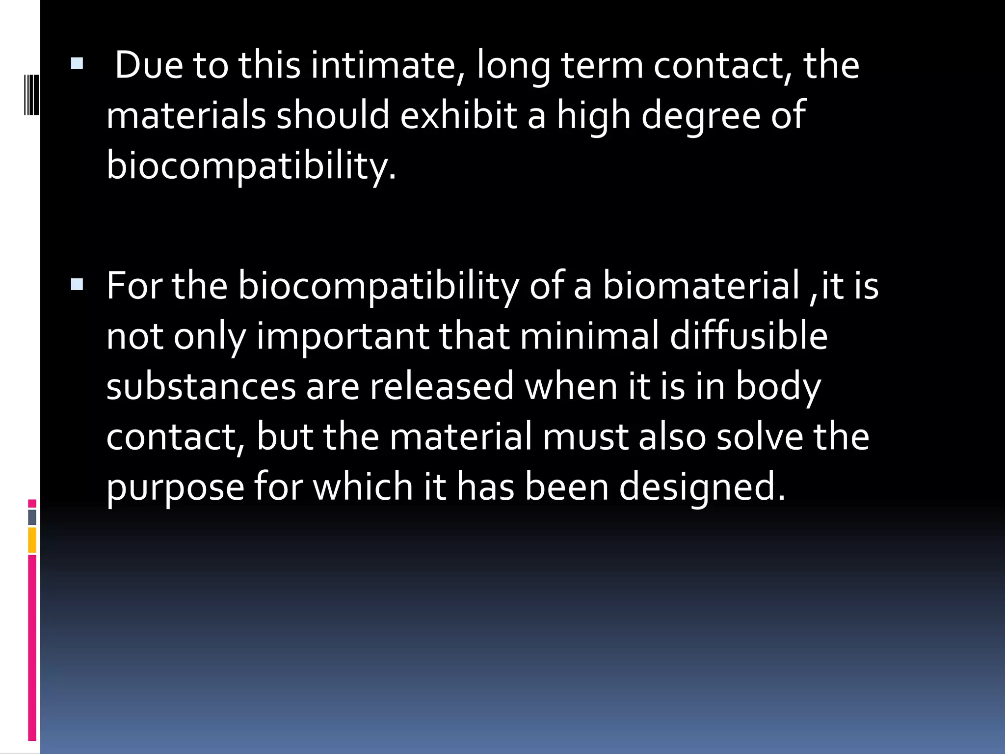 BIOCOMPATIBILITY OF DENTAL MATERIALS | PPTX