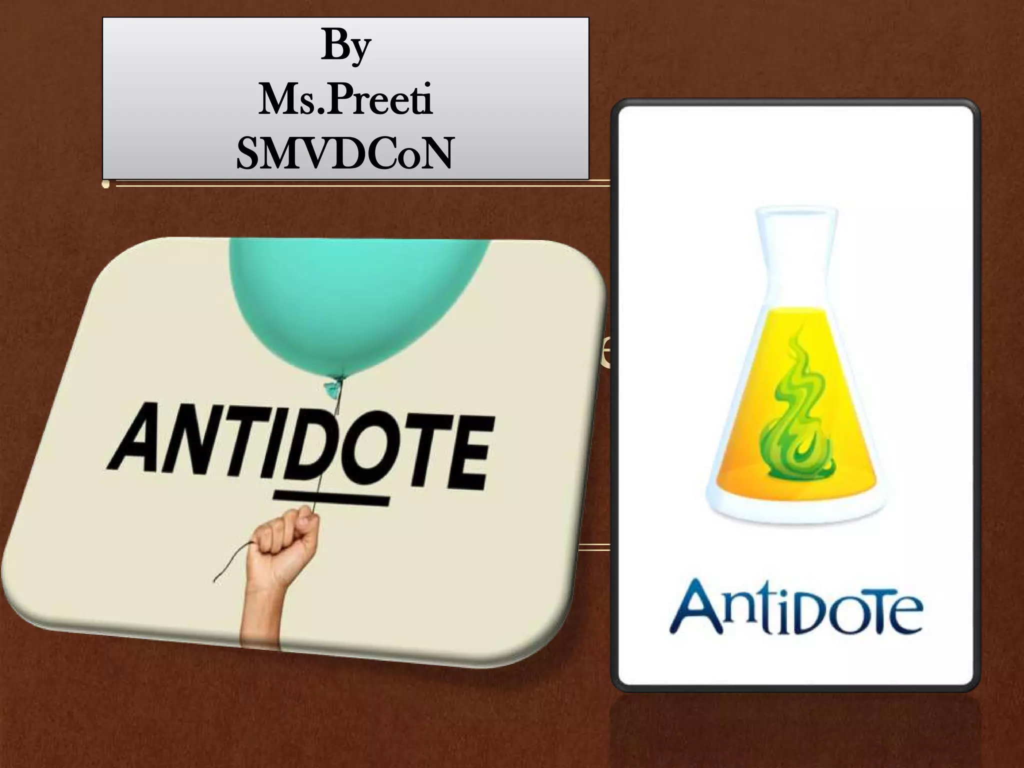 Antidotes | PDF