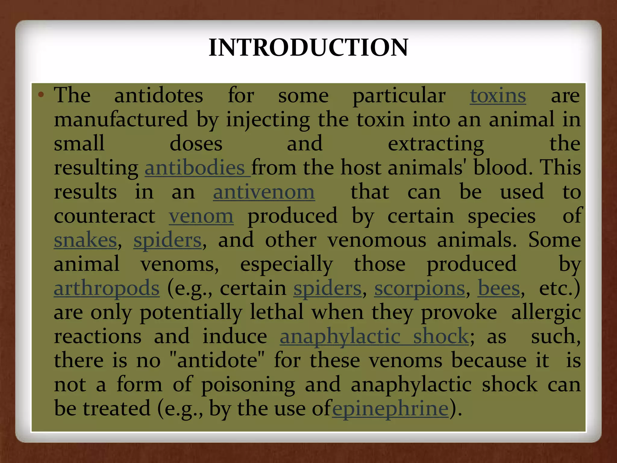 Antidotes | PDF