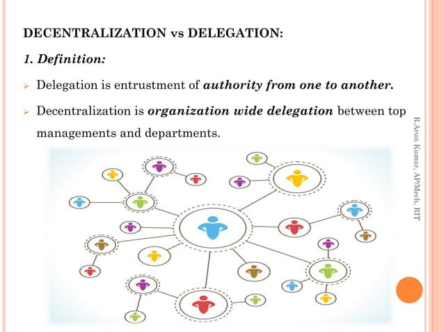 Delegation of authority, centralization and decentralization | PDF
