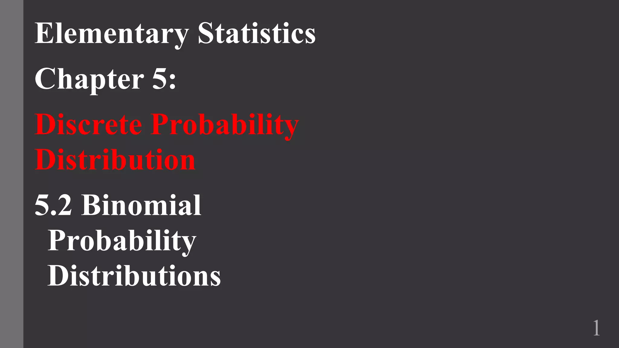 Binomial probability distributions | PPTX Binomial probability distributions | PPTX