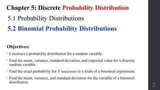 Binomial probability distributions | PPT