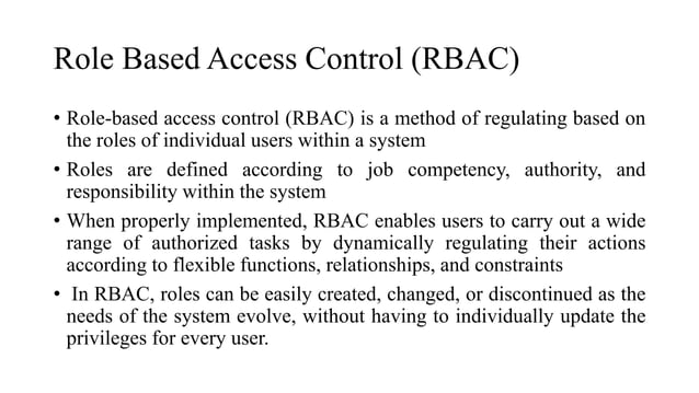 Least privilege, access control, operating system security | PPTX