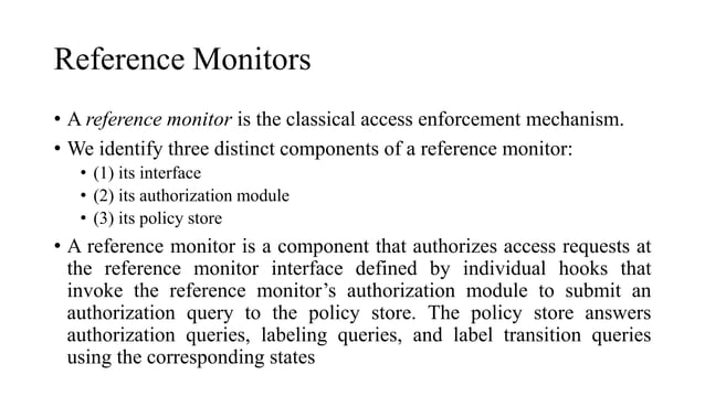 Least privilege, access control, operating system security | PPTX