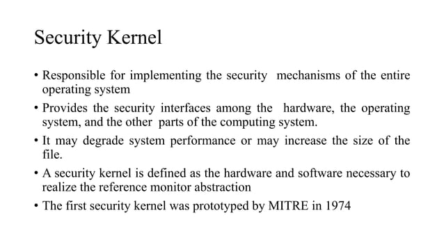 Least privilege, access control, operating system security | PPTX