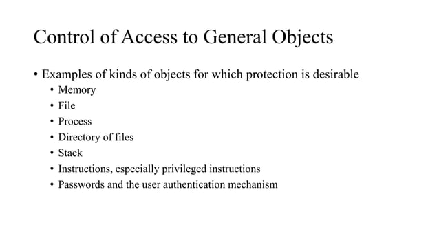 Least privilege, access control, operating system security | PPTX