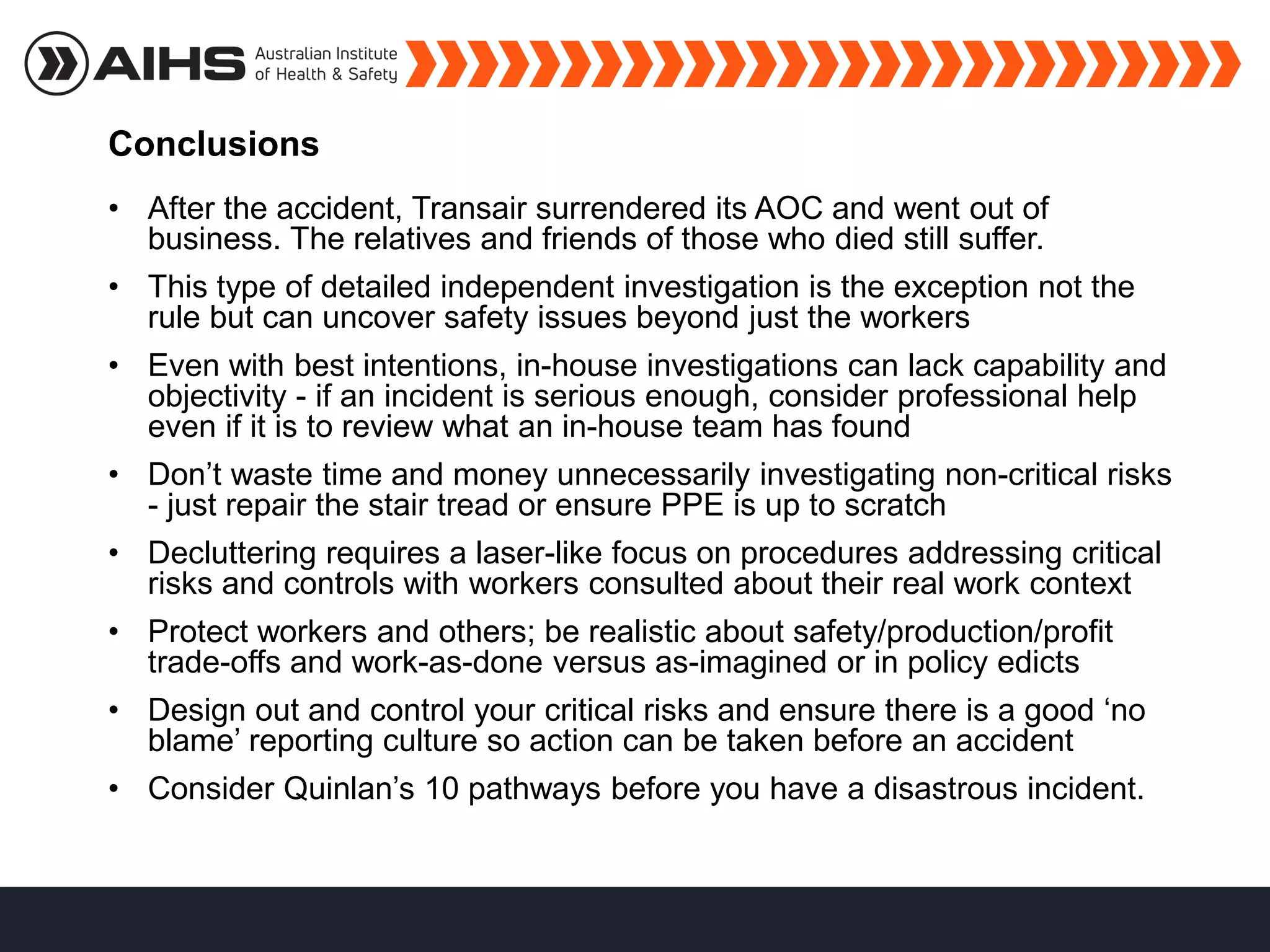 Investigating Critical Risk Incidents | PDF