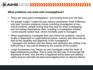 Investigating Critical Risk Incidents | PDF