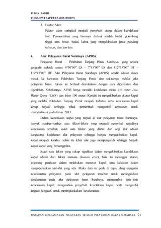 BAB II TINJAUAN KESELAMATAN PELAYARAN DI ALUR PELAYARAN BARAT SURABAYA ...
