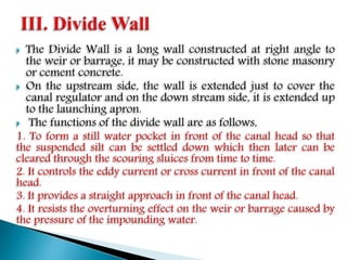 Diversion Headwork in Canal | PPTX