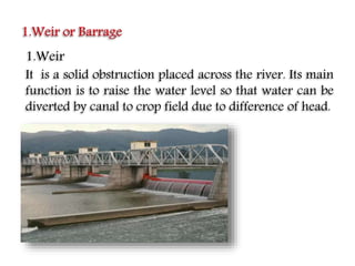 Diversion Headwork in Canal | PPTX